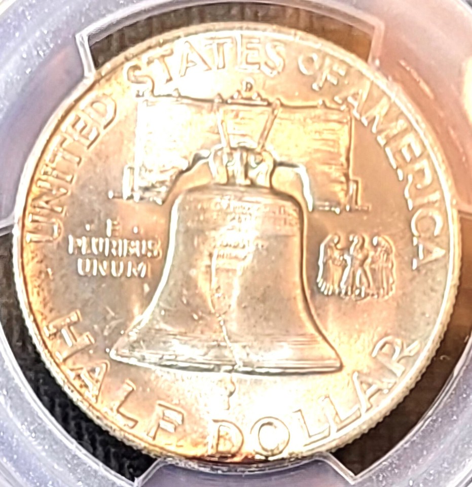 1951 D Franklin half dollar PCGS 66FBL Stunning example of Full Bell ...