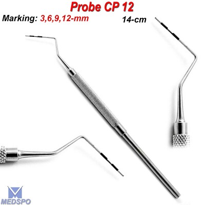Periodontal Probe Measurement Dental CP-12 Pocket Depth Perio Color ...