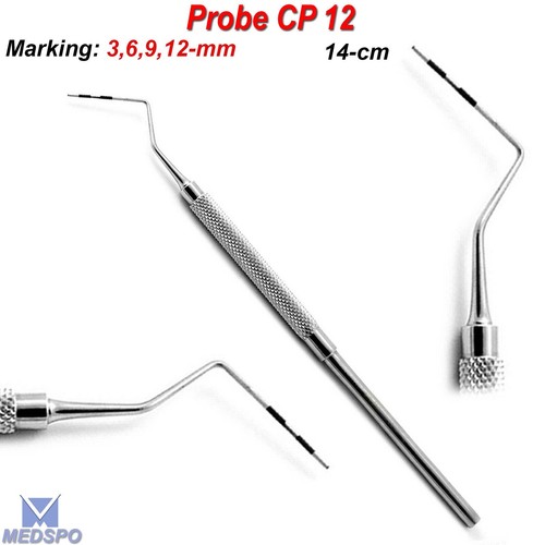 Periodontal Probe Measurement Dental CP-12 Pocket Depth Perio Color ...