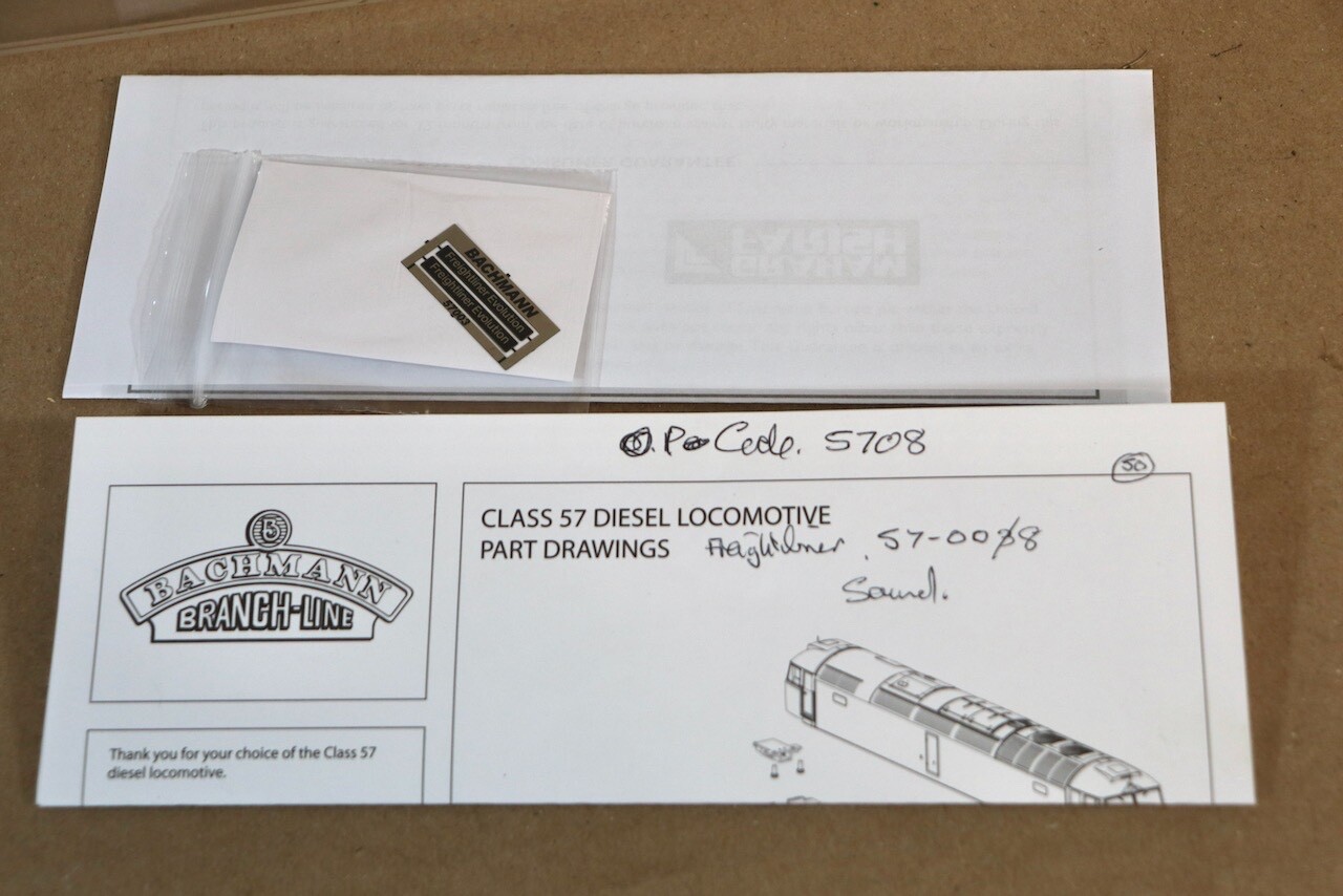 BACHMANN 32-750DS DIGIAL SOUND CLASS 57 LOCO 57003 FREIGHTLINER ...