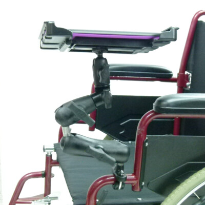 Extended Adjustable Wheelchair U Bolt Tablet Holder Mount for iPad PRO ...