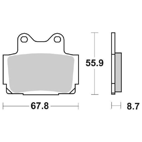 Brake Pads SBS 570 Hs Yamaha Rd LC2 Ypvs (57V 1WX 1WW 31K 1JF 1JG) 350 ...
