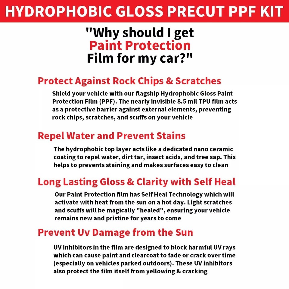 2025 For Tesla Model Y Juniper Pre-Cut DIY Paint Protection Film PPF ...