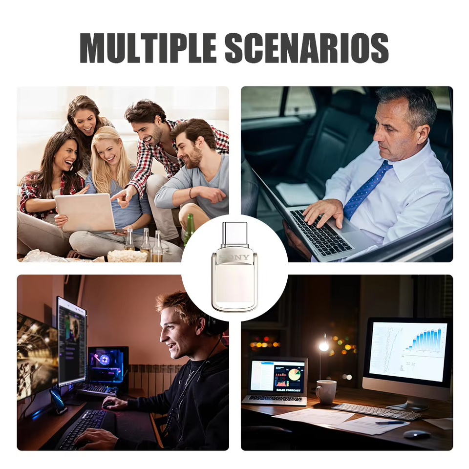 SONY 2TB High Speed PenDrive USB Flash Drive Metal Pendrive Type-C ...