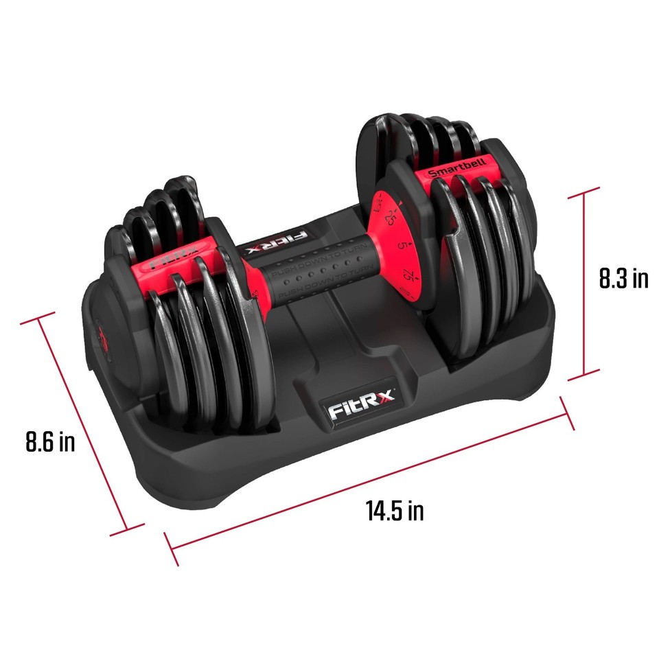 Adjustable Dumbbells, 25lb SmartBell Dumbbell Set with 9-in-1 Quick ...