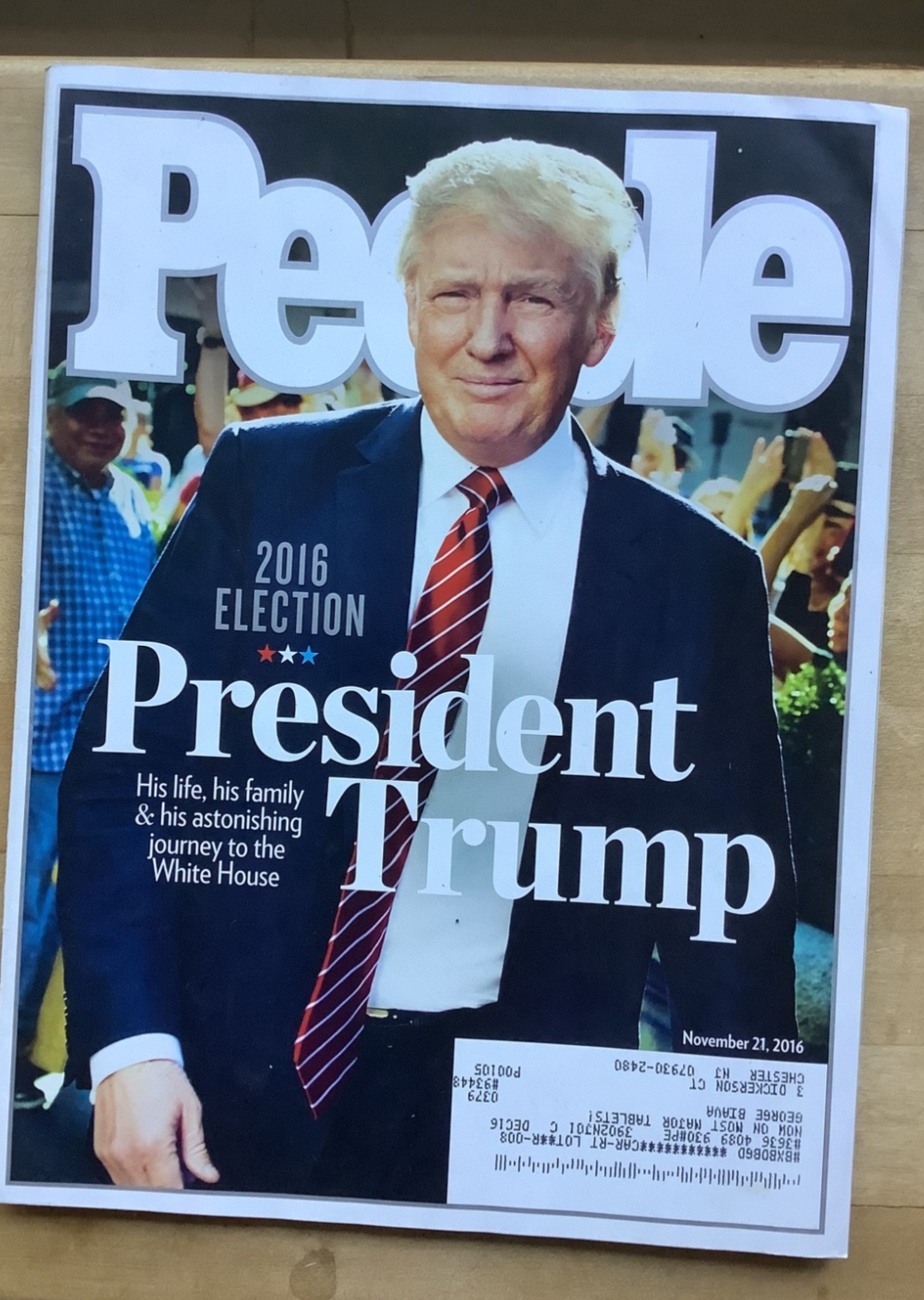Novemvber 21, 2016 People Magazine President Trump Cover🇺🇸. Bless the ...