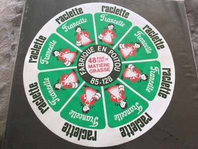 Etiquette Fromage Montagne Raclette Francette French Cheese Label | eBay