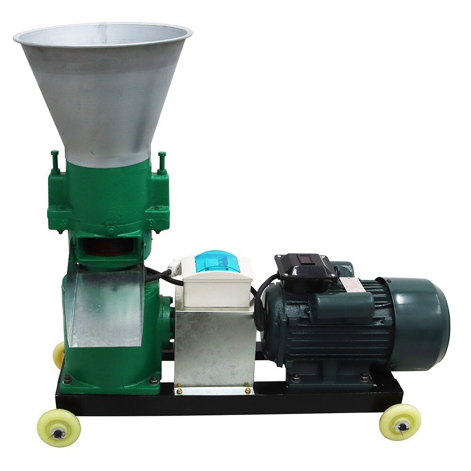 150KG/h 4mm&8mm Fodder Pelletizer Farm Animal Pellet Feed Mill Machine ...