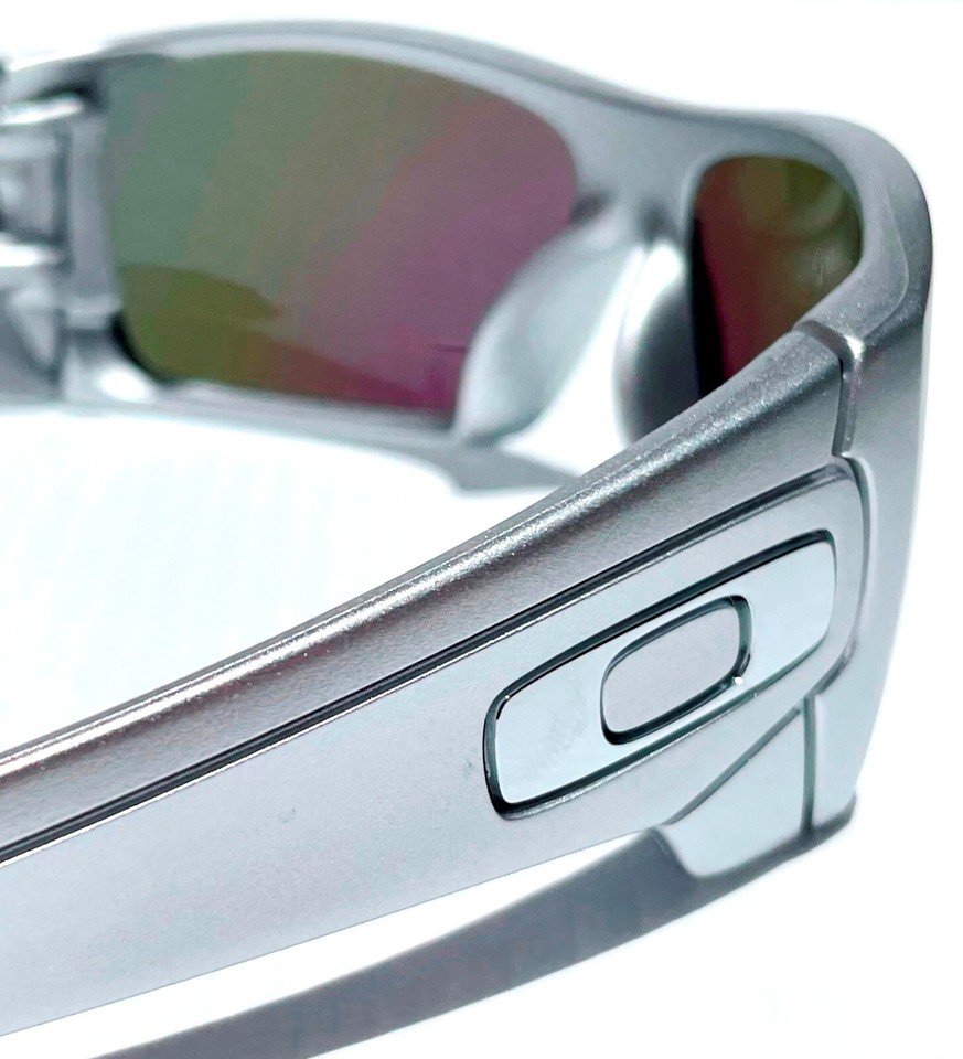 NEW* Oakley BATWOLF X-SILVER w POLARIZED Galaxy CHROME Mirror lens ...