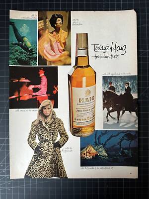 Vintage 1960s Haig Whiskey Print Ad | eBay