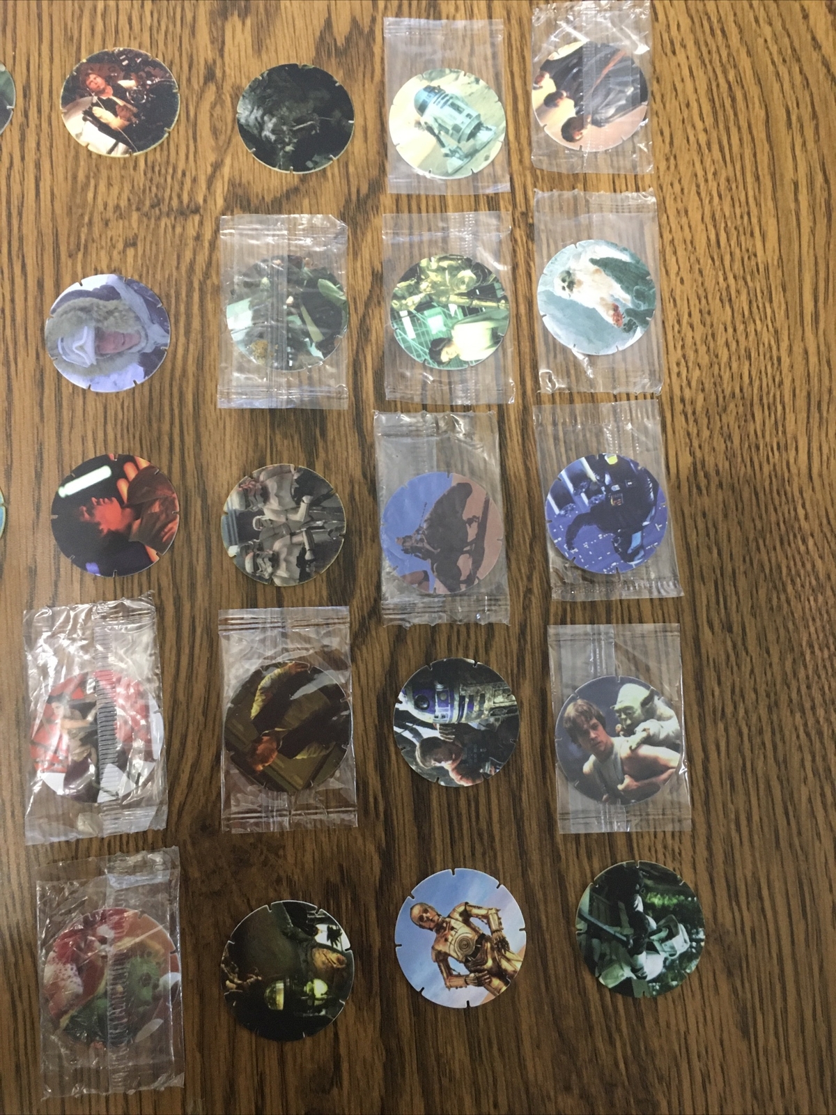 Rare COMPLETE set. 1996 Star Wars Tazos ~ ALL 50 "Pogs" 31 Still In ...