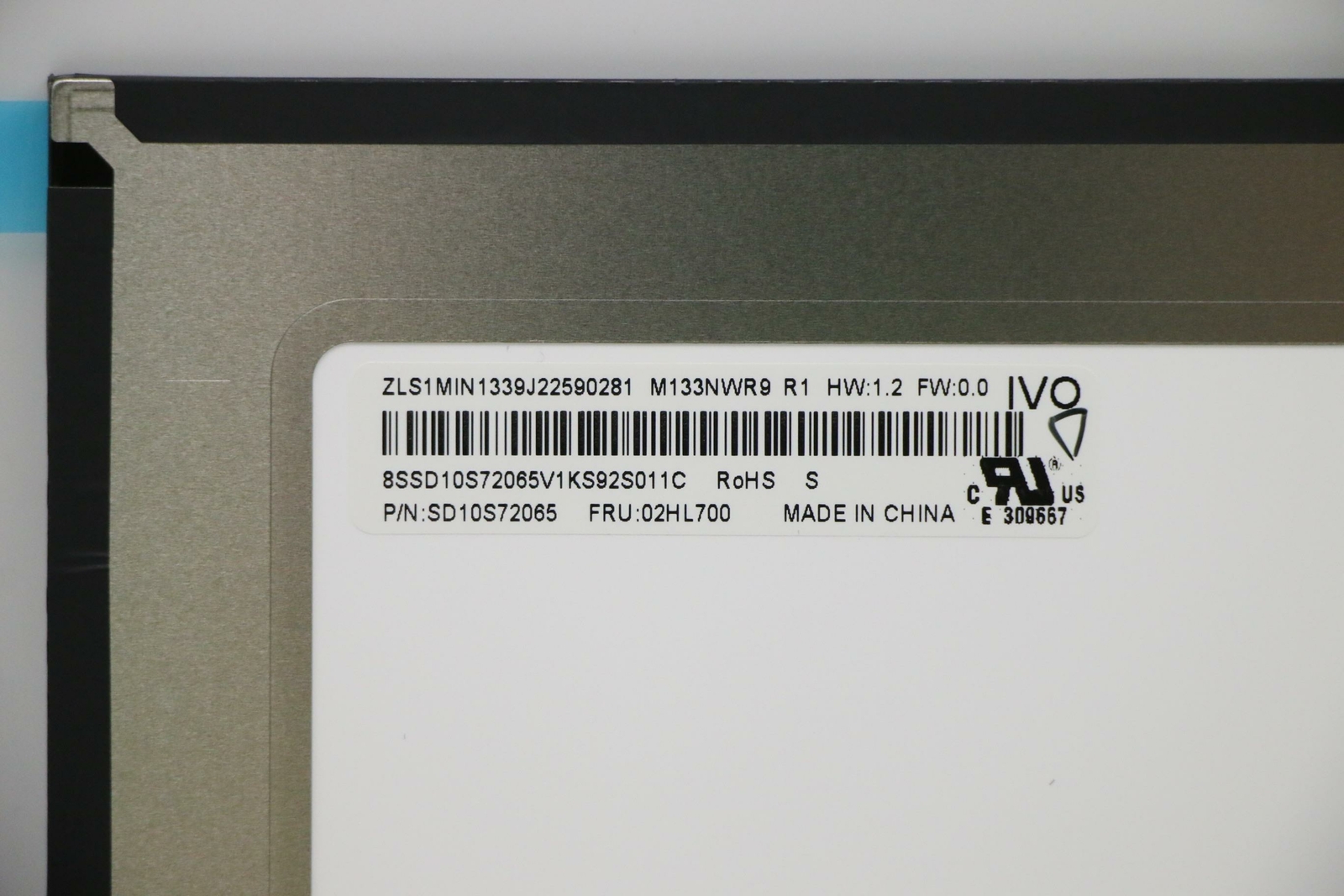 Genuine Lenovo 02HL700 FRU of Sd10s72064 Ivo 13.3 HD TN AG 250nit ...