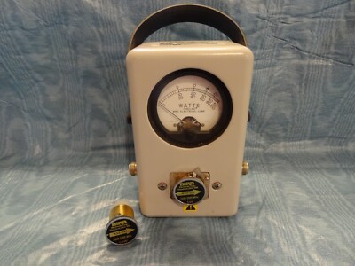Bird Thruline Model 43 Wattmeter with 4 (four) element inserts untested ...