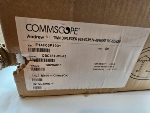Commscope CBC78T-DS-43 698-803/824-894MHz Twin Diplexer New | eBay