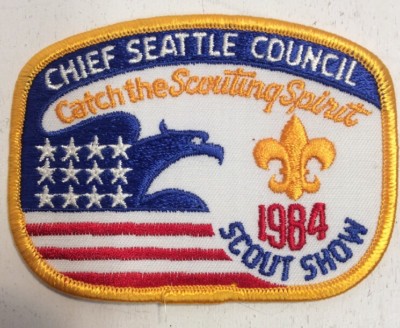 Chief Seattle Council 1984 Scout Show Catch The Scouting Spirit Patch ...