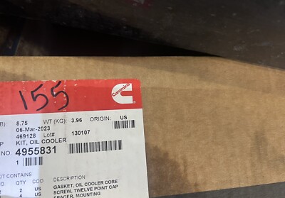 Cummins OEM Oil Cooler kit PN 4955831 | eBay