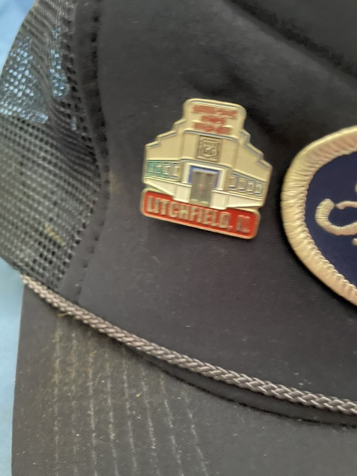 Vintage Ford A SnapBack Patch Blue Trucker Hat Cap Rope Bill Mesh Back ...