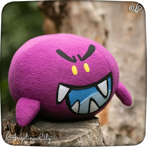 Dark Boo plushie, Dark Boos, handmade plush, ghost-like enemy, 6.2in ...