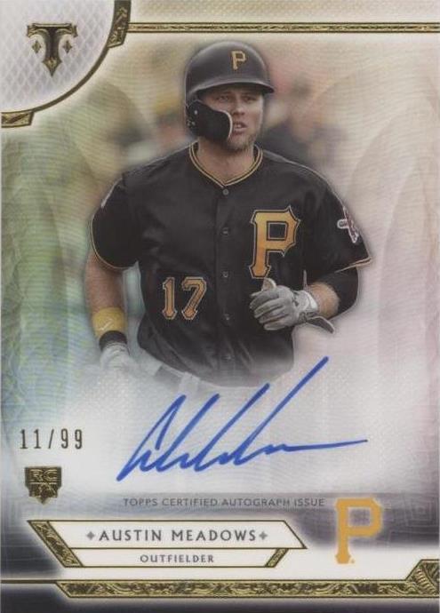 2018 Topps Triple Threads - Rookie Autographs Austin Meadows #RA-AM /99 ...