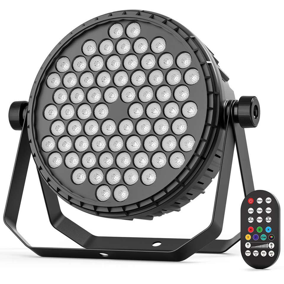 72 LED RGB Par Light DMX512 Sound to Music Auto Mode for Stage Show ...