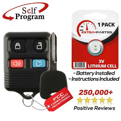 For 1998 1999 2000 2001 2002 Ford Expedition Keyless Remote Fob + 4C ...