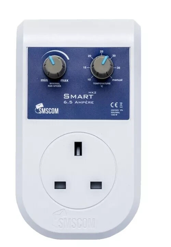 Smscom Mk2 Smart Single Fan Speed & Temp Controller Hydroponics | eBay UK