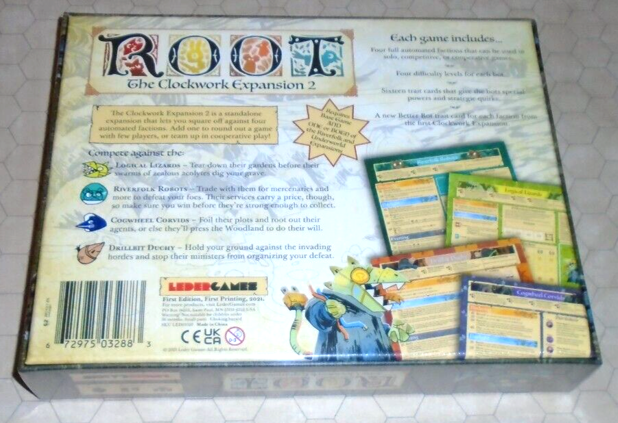 ROOT, The Clockwork Expansion 2 SEALED - Leder Games | eBay