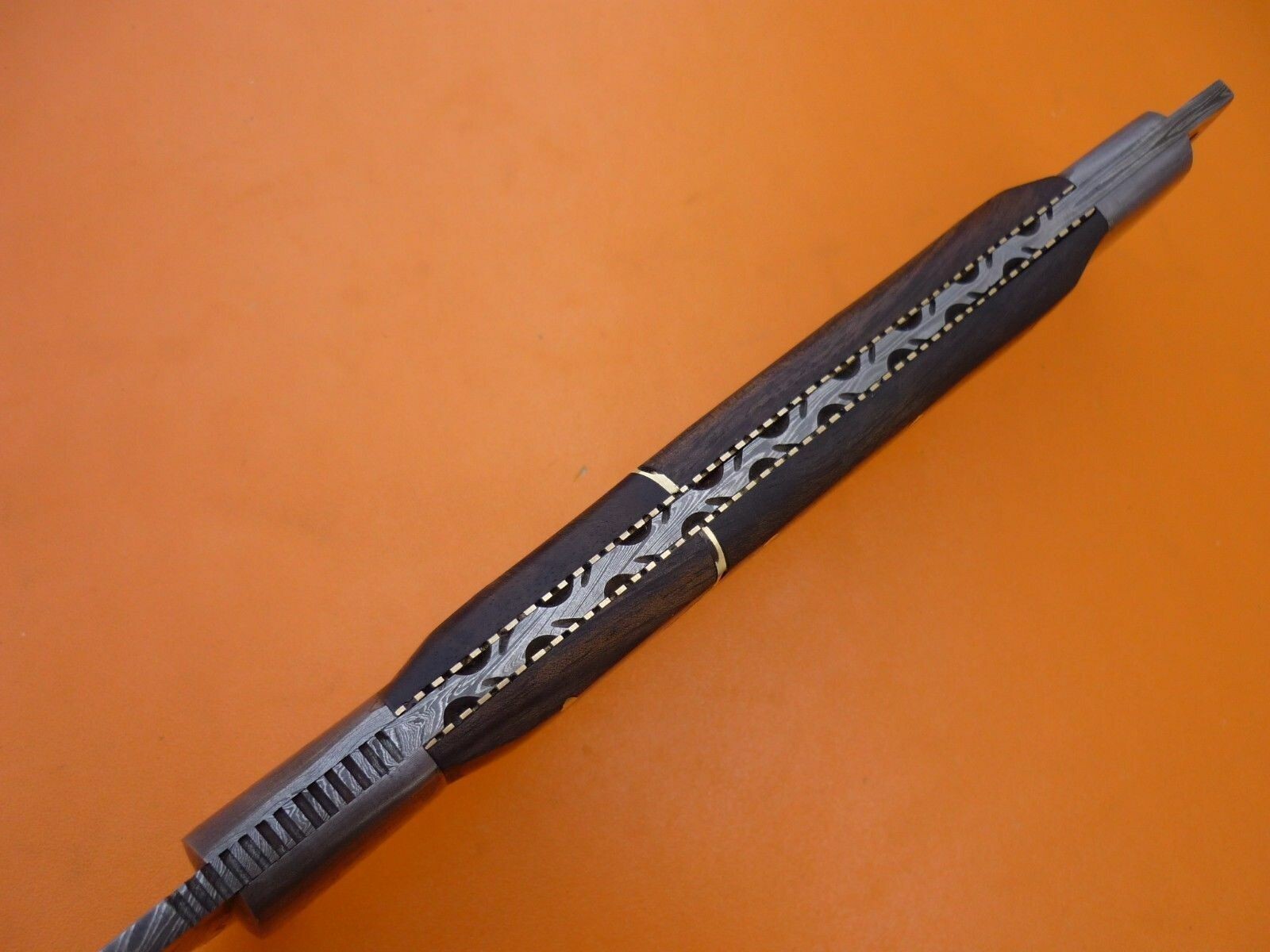 CUSTOM DAMASCUS STEEL TANTO MACHETE NINJA SWORD HUNTING KNIFE 33"LONG ...