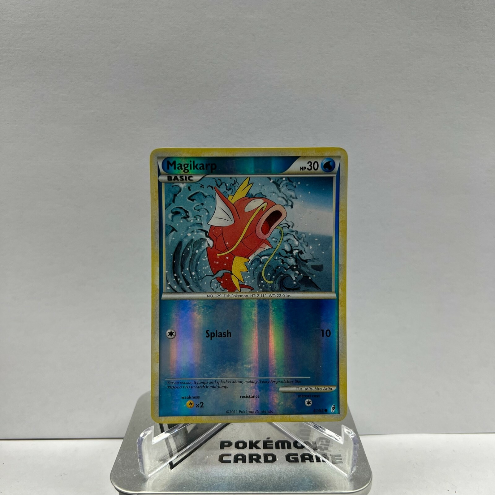 Pokemon TCG Magikarp 61/95 Reverse Holo Common HS Call of Legends LP/NM ...