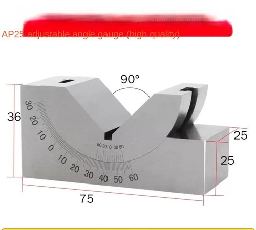 Adjustable Angle Gauge Precision Angle Shims for Grinding and Milling ...