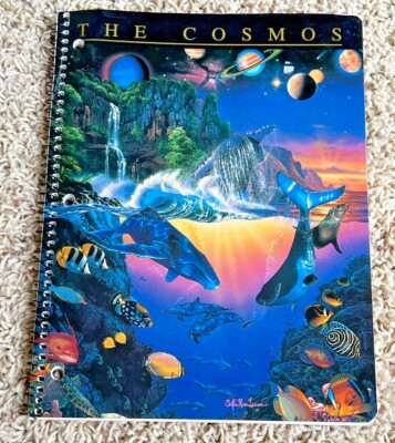 90s Notebook With Dolphins