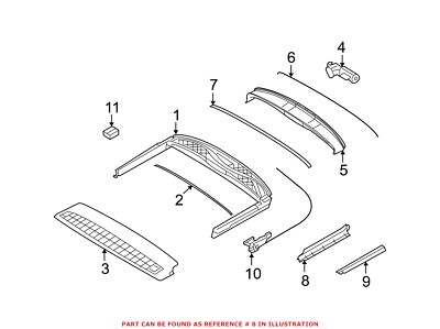 For Mini Genuine Convertible Top Stowage Compartment Trim Panel ...