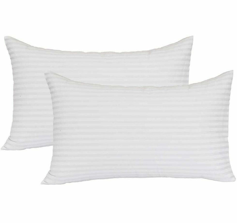 Large Soft Pillows Bounce Back Memory Foam Firm Deluxe STRIPED PILLOWS ...