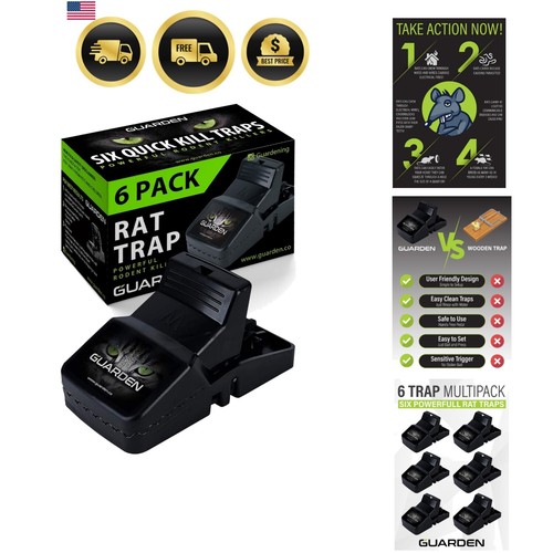 Rodent Trap Six Pack Indoor Outdoor Mice Rat Vole Chipmunk Efficient | eBay