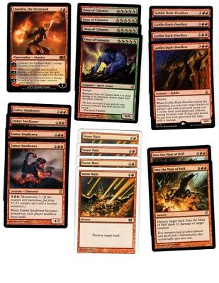 60 Card Deck - MONO RED LAND DESTRUCTION - CHANDRA-Ready to Play ...