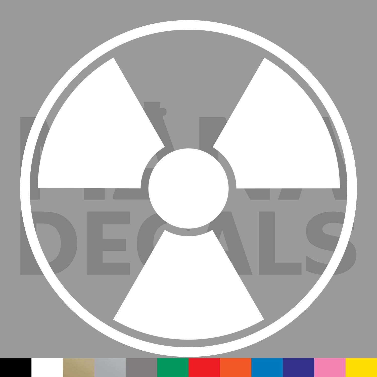 Radioactive Symbol Vinyl Die Cut Decal Sticker - Radiation Danger ...