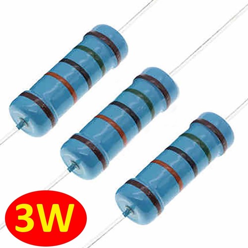 100PCS 3W Metal Film Resistor Tolerance ±1% Full Range of Values(0.1Ω ...