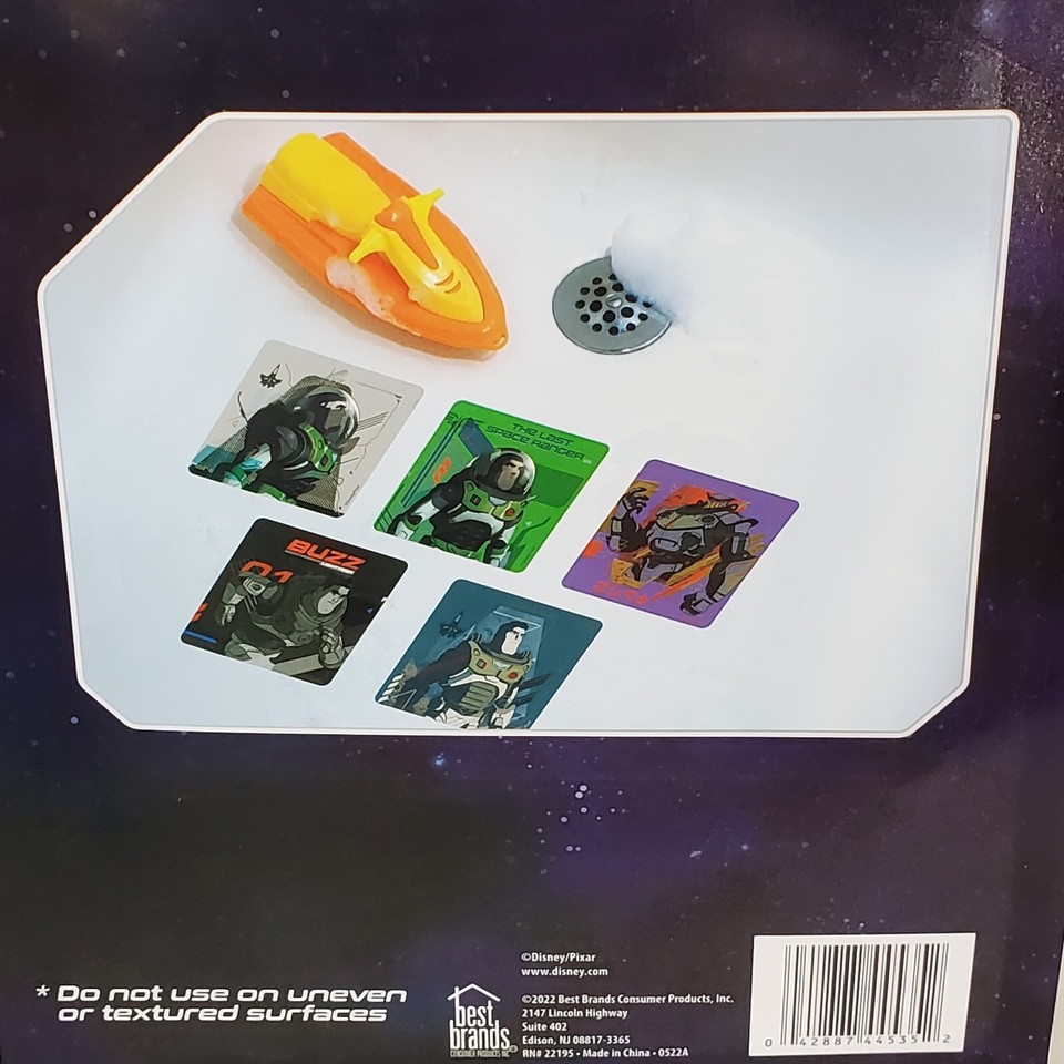 Disney Bath Tub Treads Shower Toy Story Buzz Lightyear Zurg Kids ...
