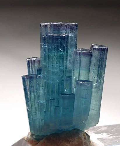 Beautiful Purple Cap Indicolite Color Tourmaline Stepwise Dt Crystal | eBay