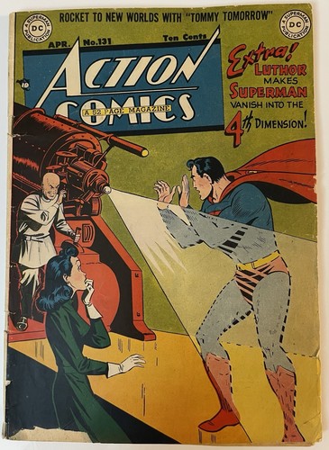 Action Comics 131 DC Golden Age Superman 1949. Lex Luthor Cover. | eBay