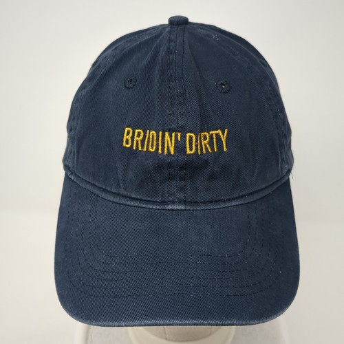 Bridin' Dirty Slideback Hat Blue One Size Adjustable Port & Company | eBay