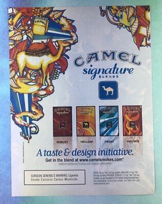 vintage 1990s magazine print ad CAMEL Signature Blends Cigarettes ...