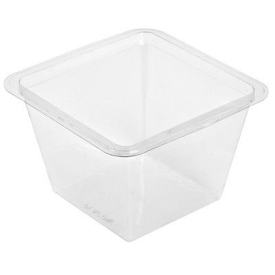 GoCubes 36 oz Clear PET Plastic Square Containers - 6"L x 6"W x 4"H | eBay