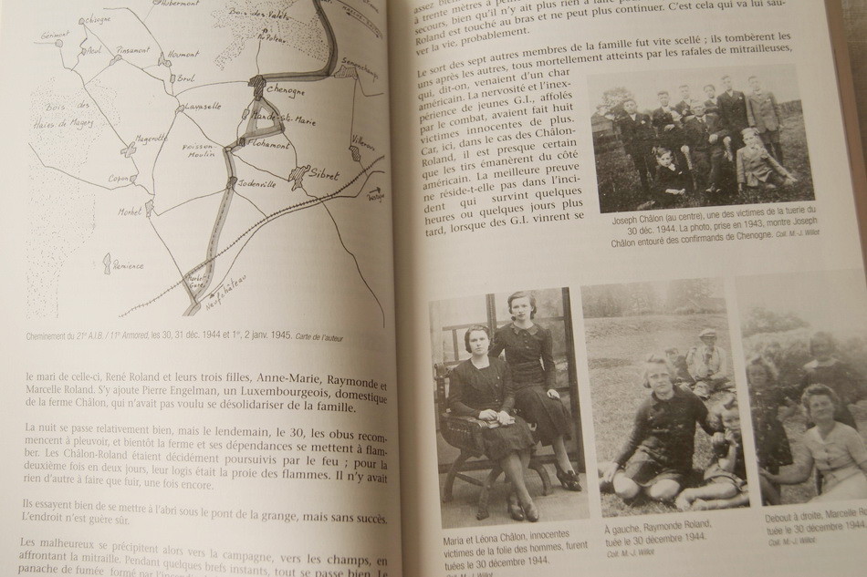 BELGIQUE CHENOGNE 1944 1945 MARQUET DU SANG DES RUINES ET DES LARMES ...