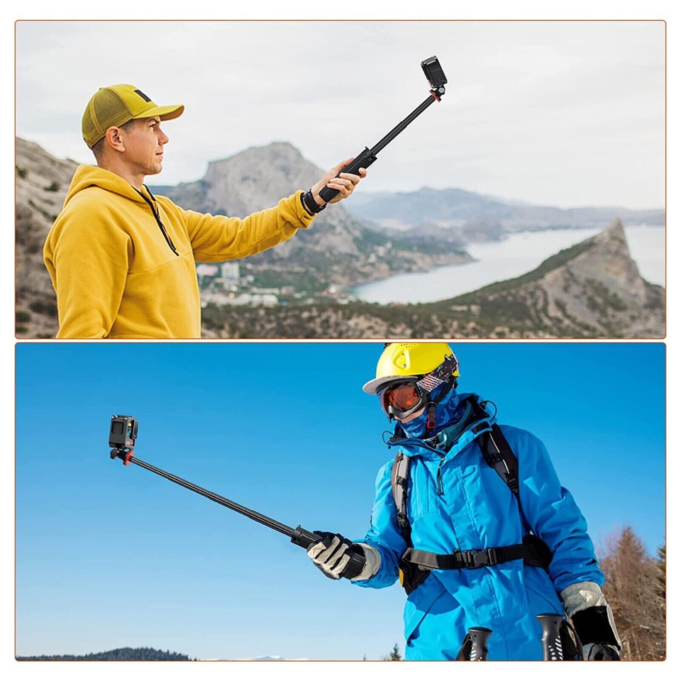 VRIG TP-08 Portable Selfie Stick Handheld Tripod Stand for GoPro 12 11 ...