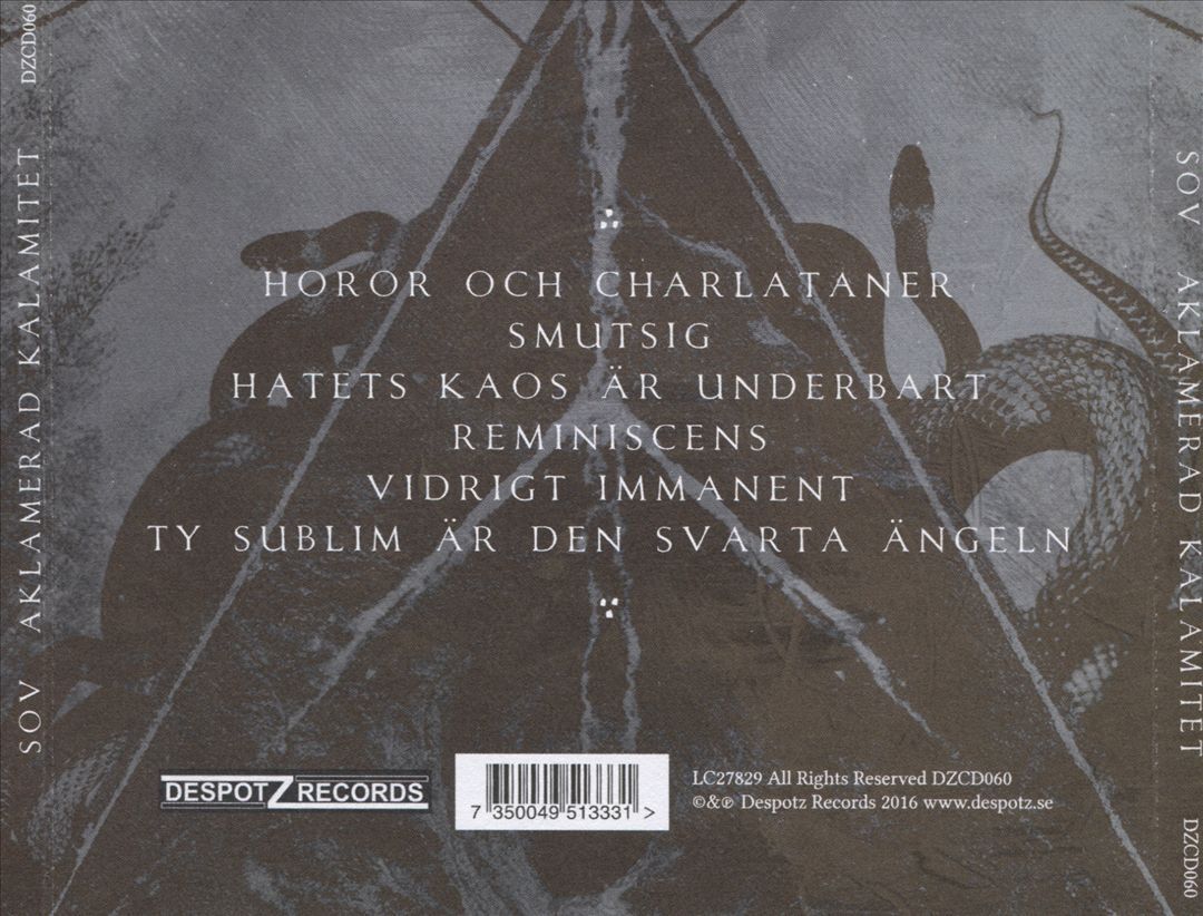 Aklamerad Kalamitet by Sov (CD, 2016) for sale online | eBay