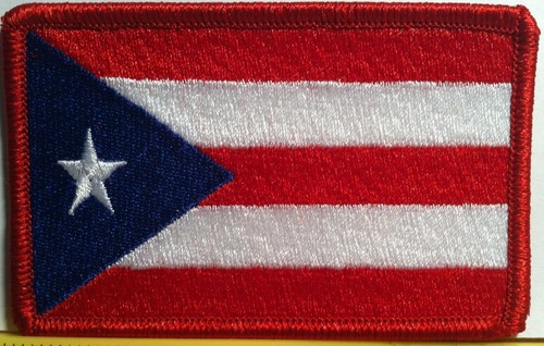 PUERTO RICO FLAG embroidered iron-on PATCH RICAN EMBLEM applique NEW | eBay