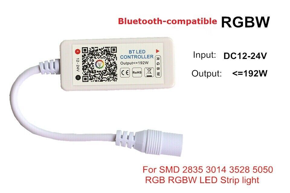 RGB RGBW WiFi BT App Smart LED Controller ,IR RF 24Key Remote For LED ...