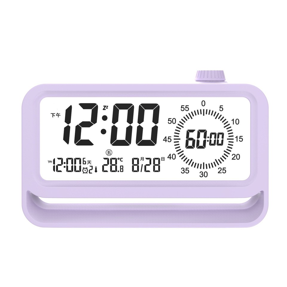 Digital Alarm Clock Countdown Timer Travel Triple Alarms USB ...