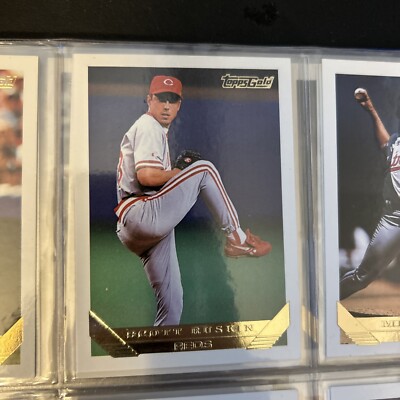 1993 Topps Gold Baseball Cincinnati Reds Scott Ruskin #328 (bl) | eBay